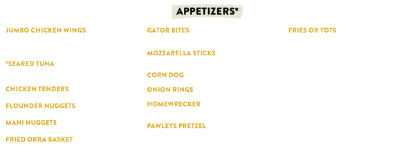 Menu – Neal & Pam's Online
